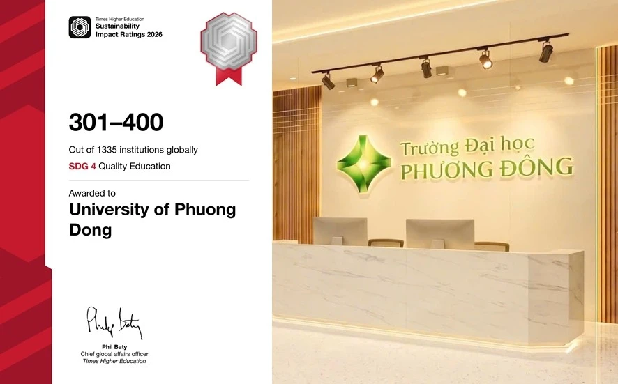 Trường Đại học Phương Đông vào nhóm 301–400 thế giới về Chất lượng Giáo ...